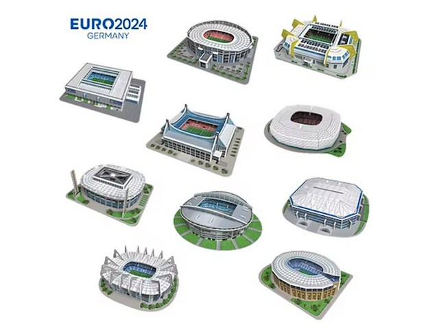 3D Puzzle 10x Stadiona, EURO 2024.