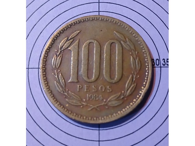 Čile 100 pesos 1984g km226.
