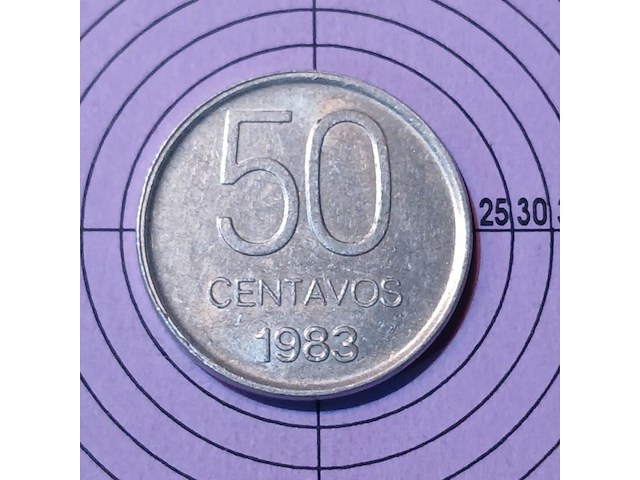 Argentina 50 centavos 1983g km90