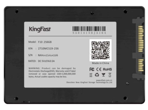 SSD 2.5inc 256GB KingFast F10, SATA, 550MBs/460MBs