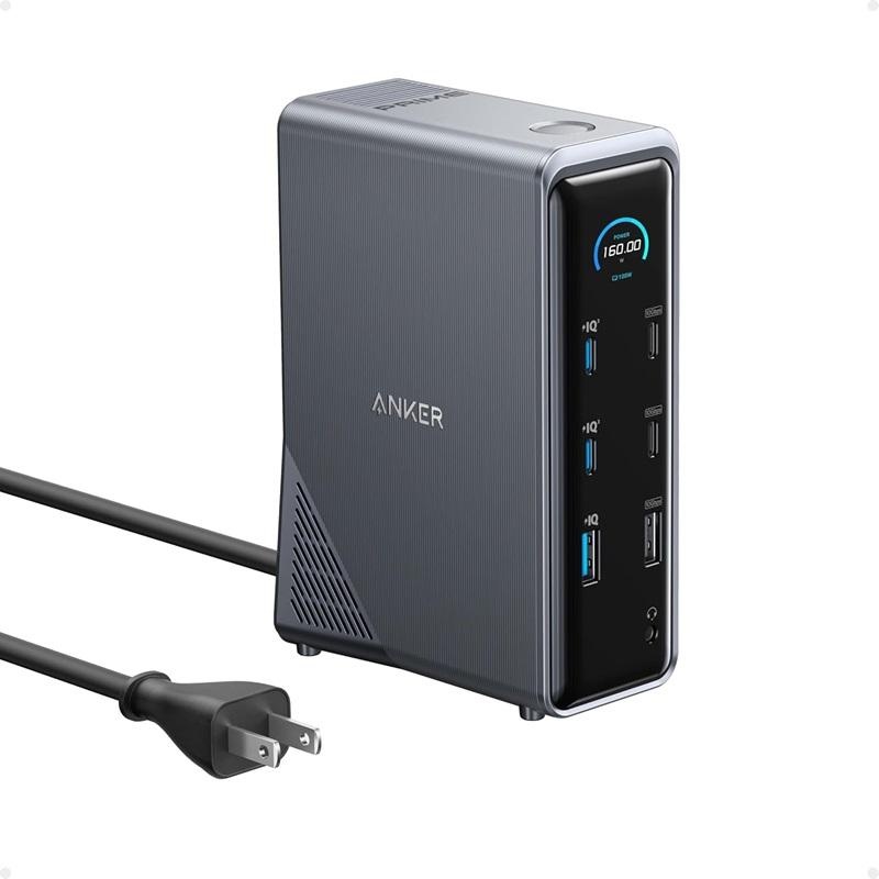 ANKER Prime (14-in-1, Dual Display, 160W) - Gray