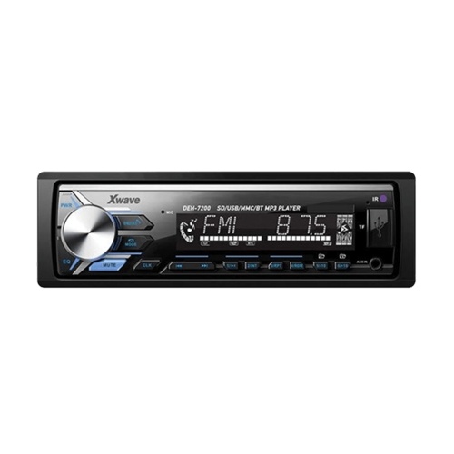 Xwave DEH-7200 Auto MP3 plejer,FM,Bluetooth,USB,SD/MMC,AUX,4x40W