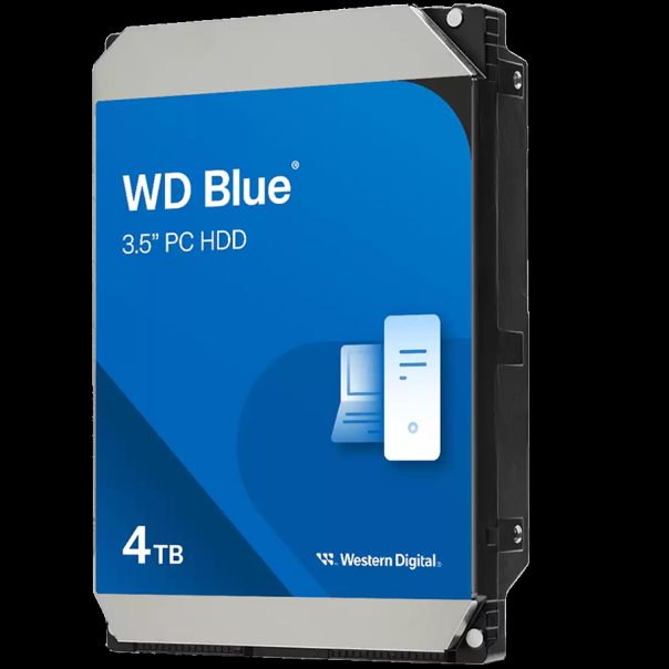 WESTERN DIGITAL HDD Desktop WD Blue (3.5'', 4TB, 128MB, 5400 RPM, SATA 6 Gb/s)