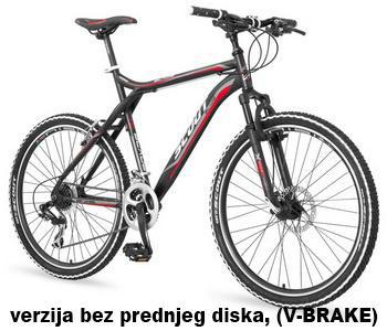 Bicikl 26"/22" SCOUT "BLADE" V-BRAKE, CRNO CRVENO SIVE BOJE