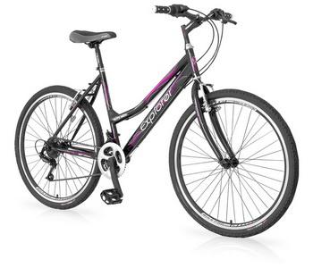 Bicikl 26”/19" EXPLORER “ELITE LADY" MTB CRNO LJUBICASTE BOJE