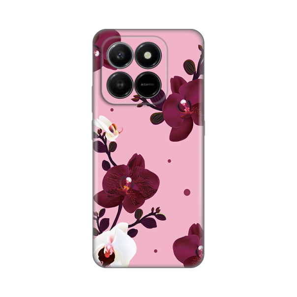 Maska za Honor X7d 4G/400 Smart 5G Silikonska Print Skin Pink Orchid