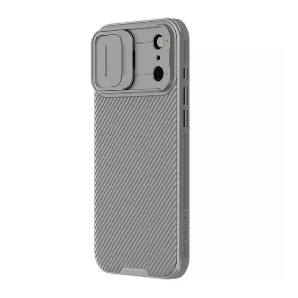 Maska za iPhone 17 Pro titanijum Nillkin CamShield Pro siva