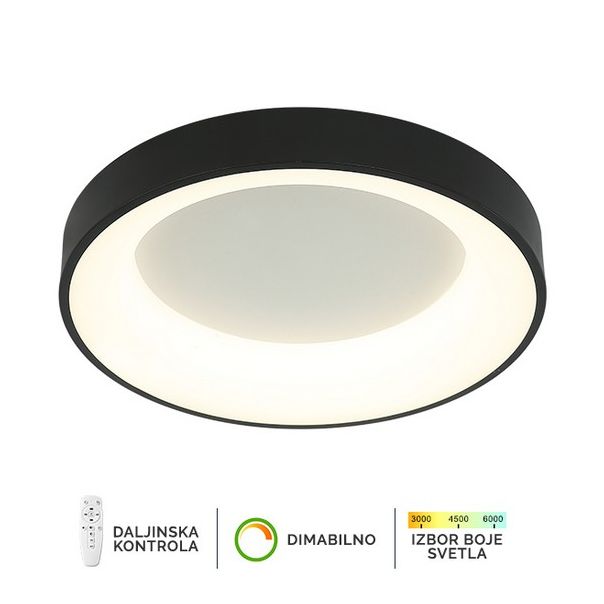 FORMA LED plaf. lampa 66W 3000K-6400K F2049-66C BK