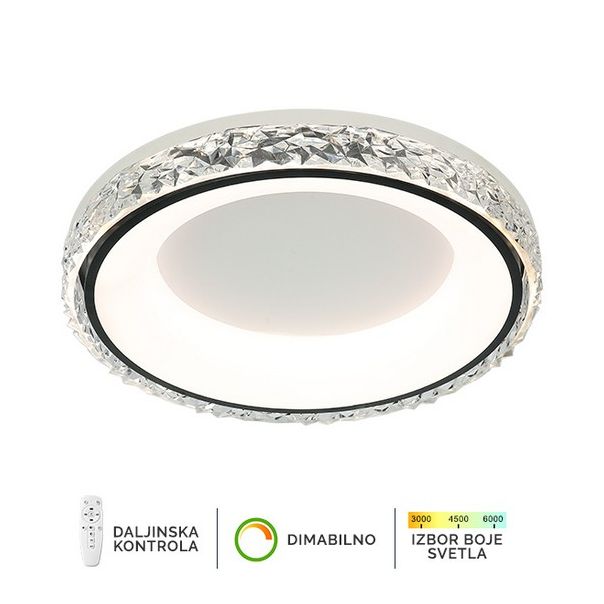 FORMA LED plafonjera 82W 3000K-6400K LP-402-82R BK