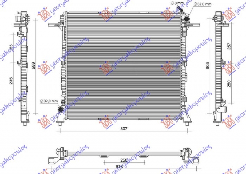 HLADNJAK MOTORA 2.0 TDI DIZEL (MANUELNI/AUTOMATSKI) (718x665)