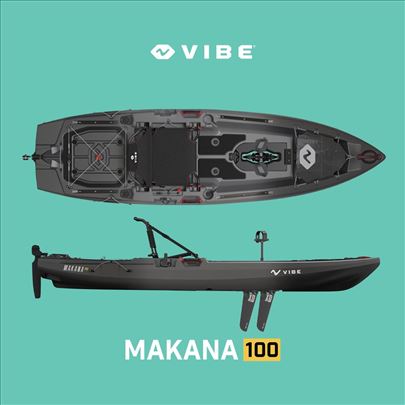 Kajak za ribolov - Vibe Makana 100 sa pedalama