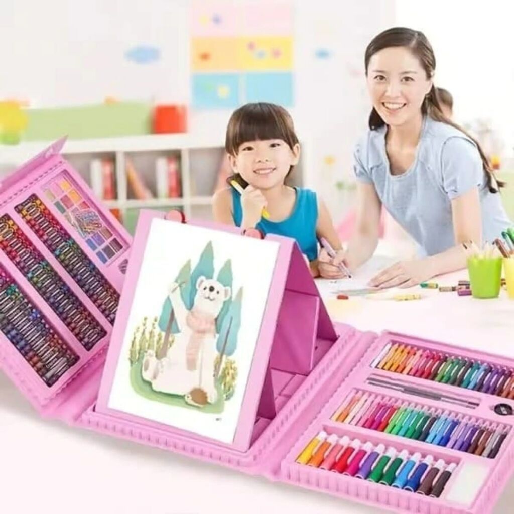 Super Mega Art Set – 208 delova Kompletan kreativni set za decu 3+ sa