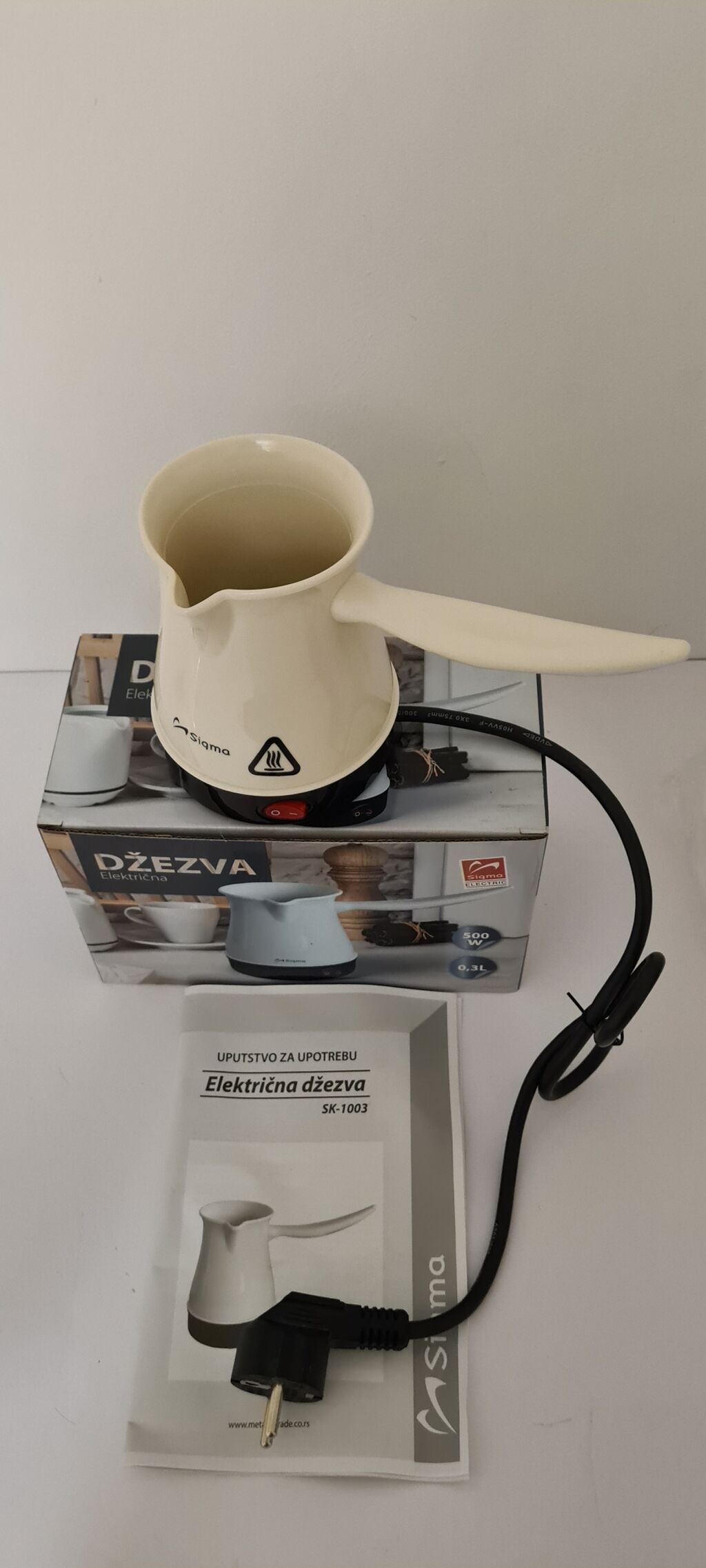 Električna džezva Sigma SK-1003 - Snaga: 500 W - Zapremina: 0,3 l