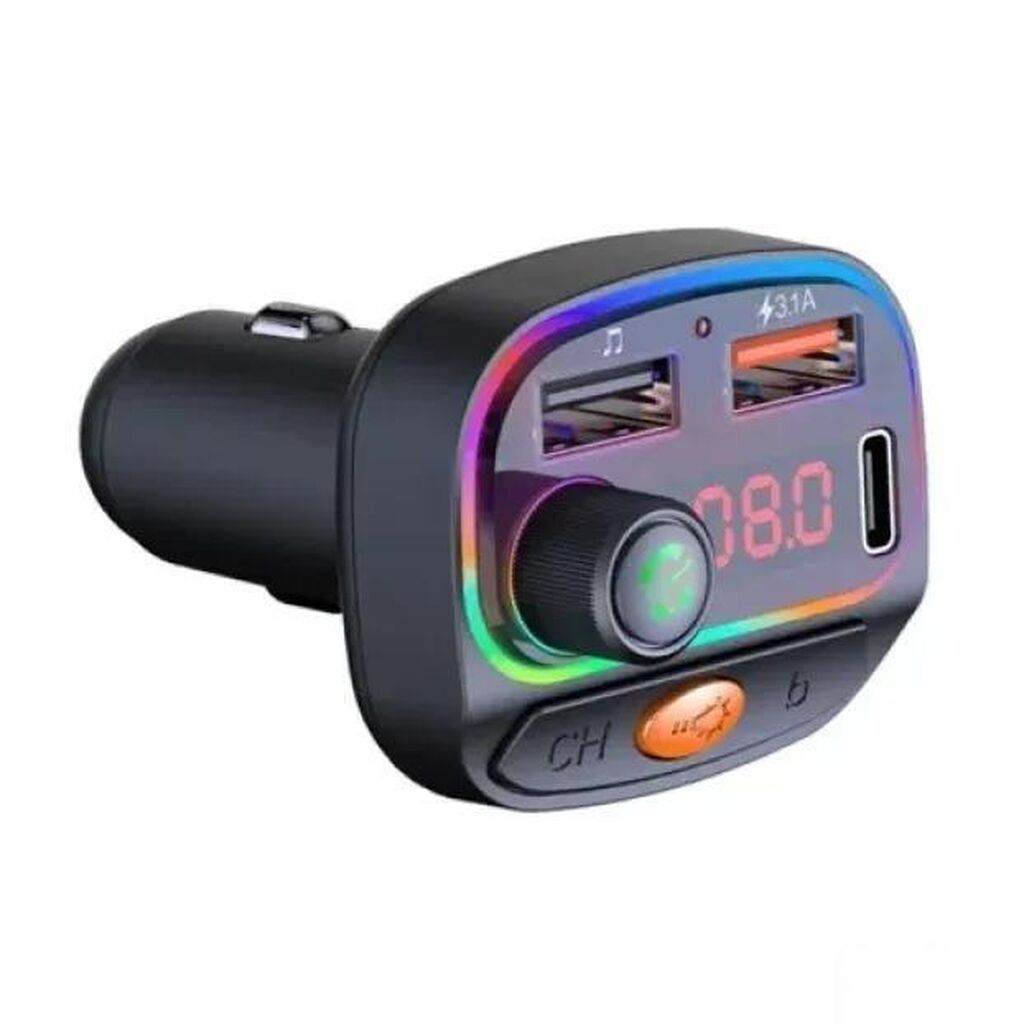 Bluetooth FM transmiter MP3 za auto C15 NOVO. OPIS PROIZVODA: Šarena
