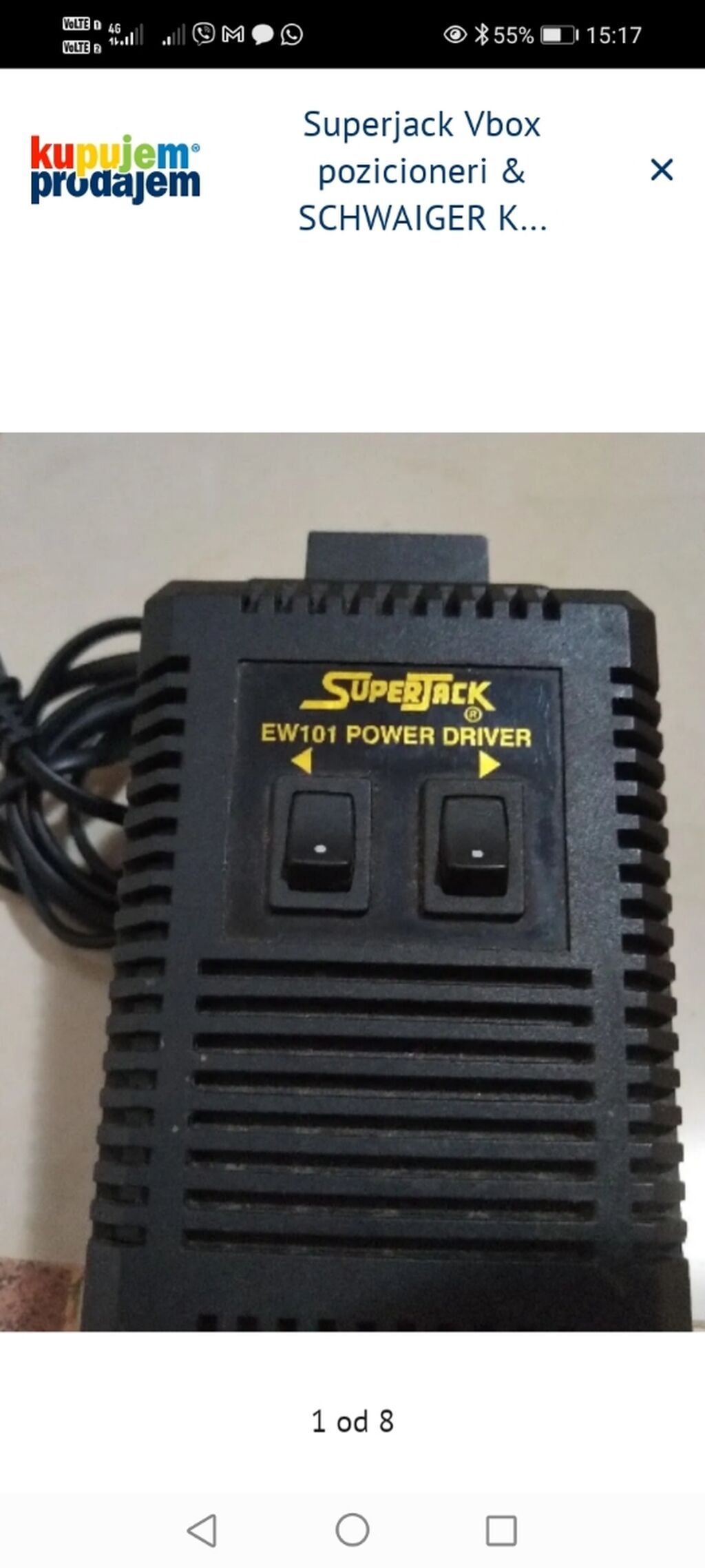 SuperJack EW101 Power Driver – napajanje/ručni kontroler za