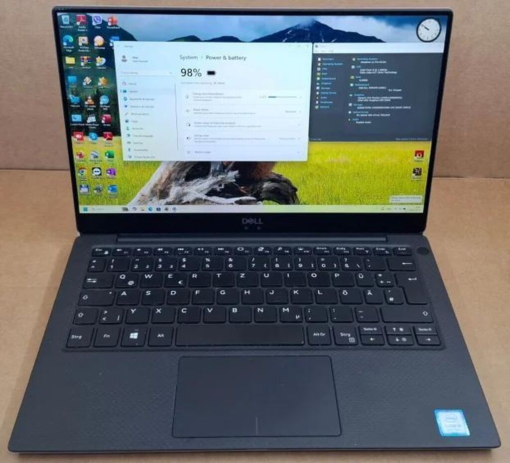 Dell XPS/ Intel I5 8250U/8GB DDR4/SSD 256GB/13.3\"/ Win11. Hvala sto