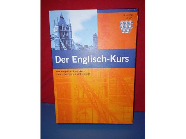 Der Englisch-Kurs, 3 bucher, 8 CDs