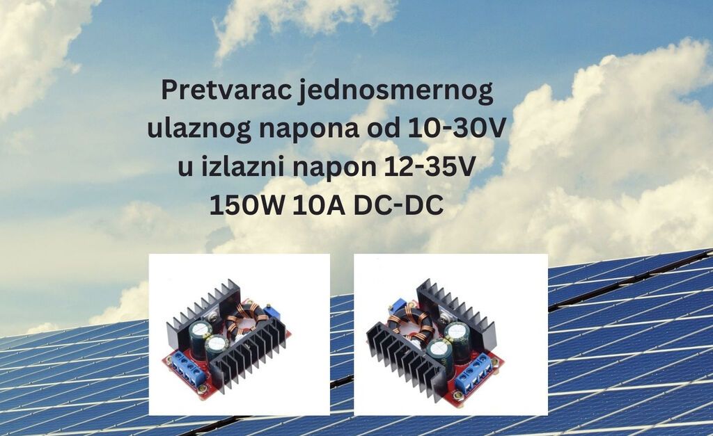 Pretvarac napona 12V u 24V DC - DC Pretvarac jednosmernog ulaznog