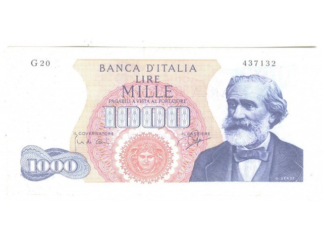 ITALIJA 1000 lire 1962 UNC