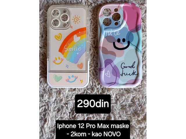 Apple Iphone 12 Pro Max maska 2kom - kao NOVO