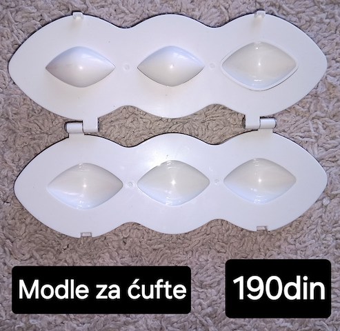 Kalup modla za oblikovanje mesa ćufte beli