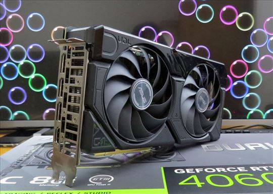 Asus Dual RTX 4060Ti EVO OC Furmark kao RTX 5060Ti