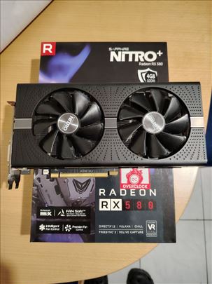 RX 580 Sapphire NITRO + , OC - Kao nova-Full pack