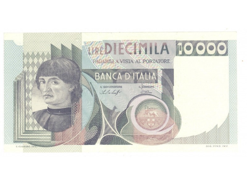 Italija 10000 lira 1976 aUNC