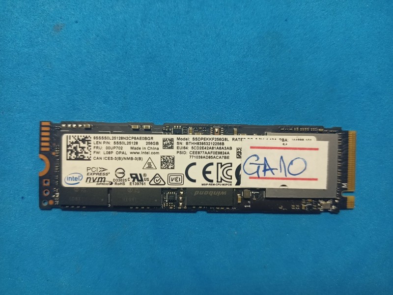 NVME SSD 256 Gb