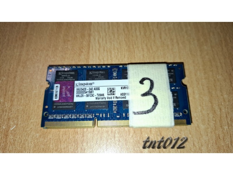 == 2 x 4Gb DDR3 RAM memorija za laptop ==