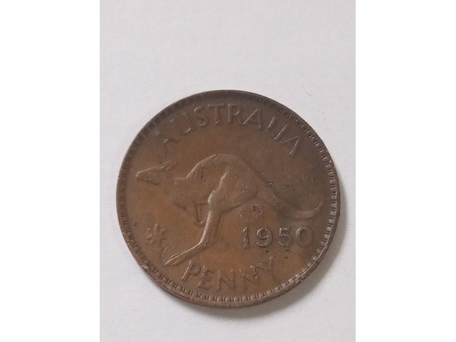 1 Penny 1950.g - Australija - Životinja - Kengur