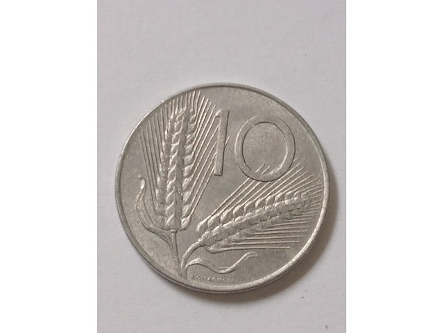10 Lira 1977.g - Italija - LEPA Kovanica