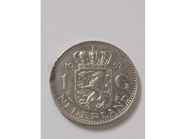 1 Gulden 1957.g - Holandija - Srebro
