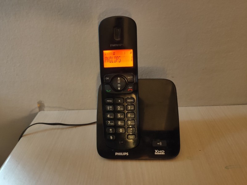 Philips bezicni fiksni telefon, Hd zvuk+Baterije