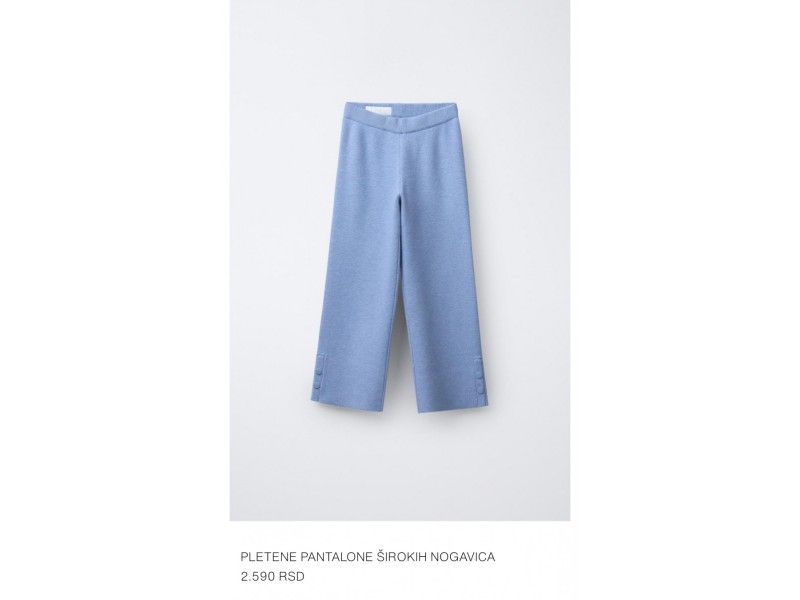 Zara pletene pantalone