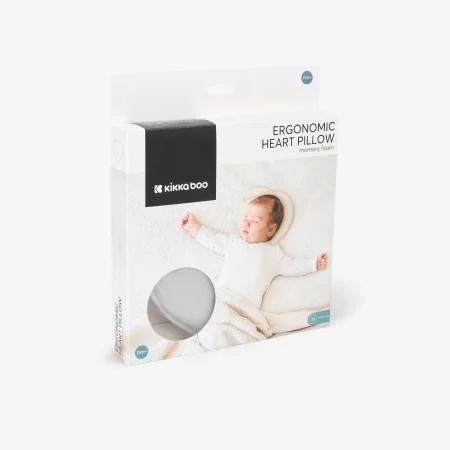Kikkaboo ergonomski jastuk od memorijske pene heart airknit grey ( kkb12140 )