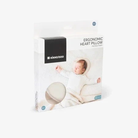 Kikkaboo ergonomski jastuk od memorijske pene heart airknit white ( kkb12128 )