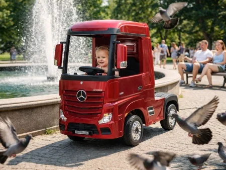 Dečiji kamion na akumulator – Mercedes ACTROS -Crveni