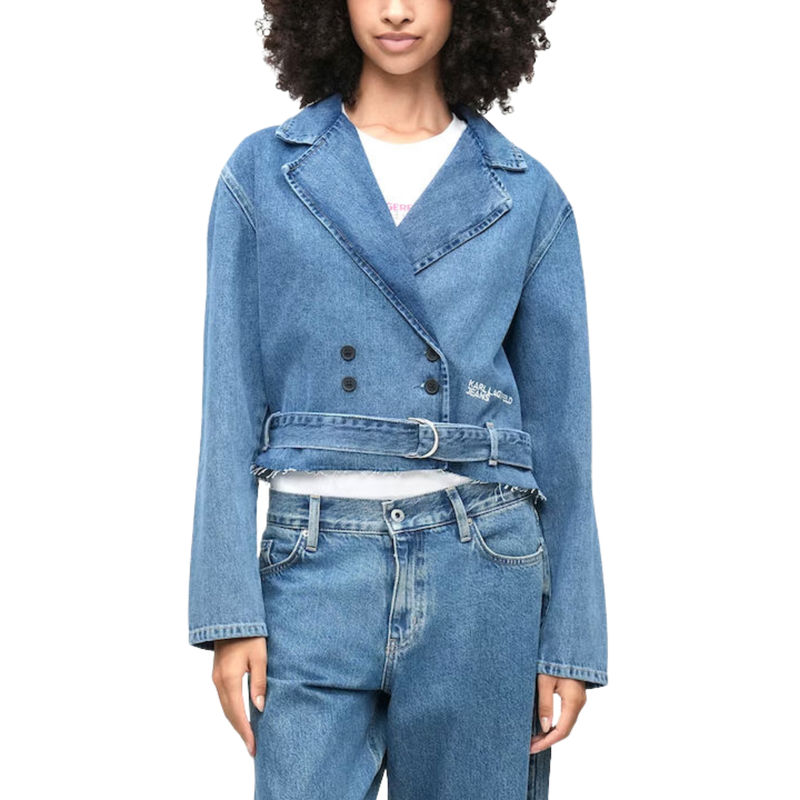 Ženska prolećna jakna KLJ Boxy denim trench