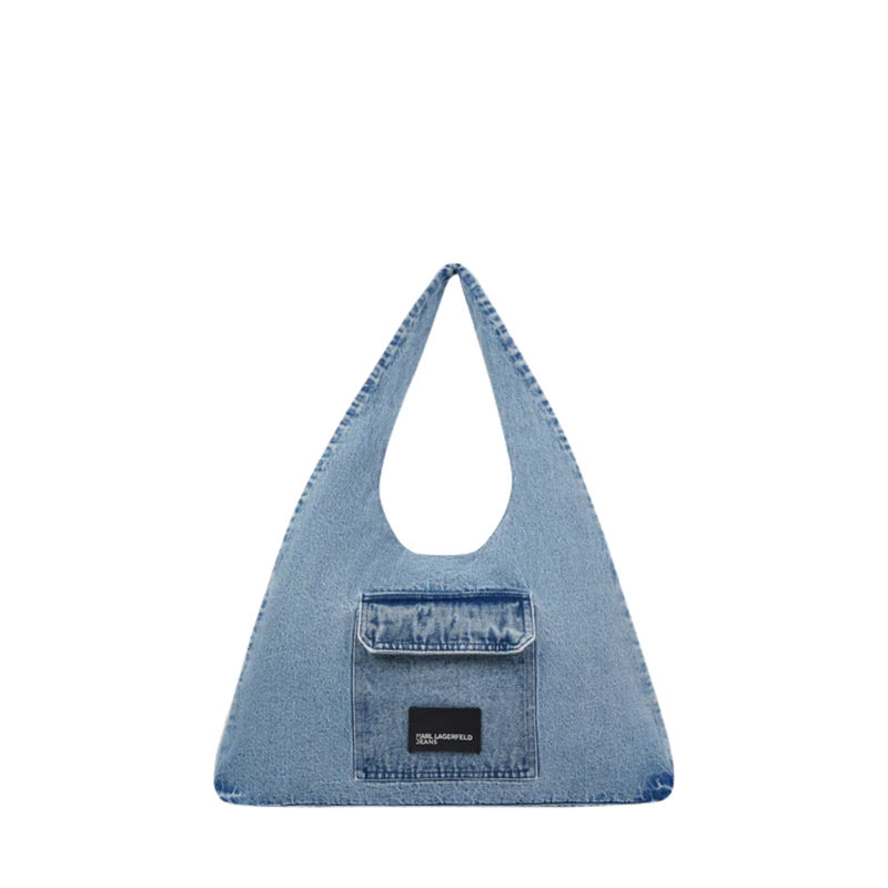 Ženska torba KLJ Hobo blue denim shopper