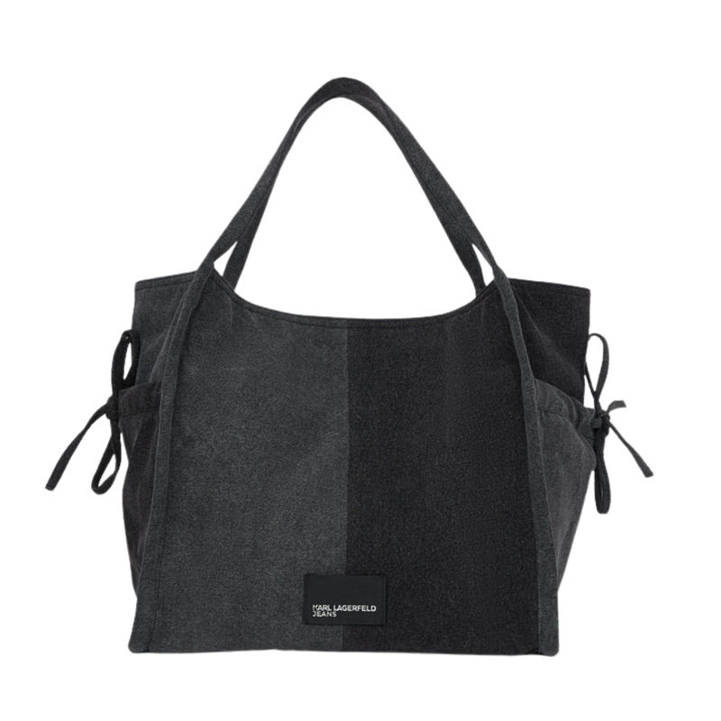 Ženska torba KLJ Xl black denim shopper