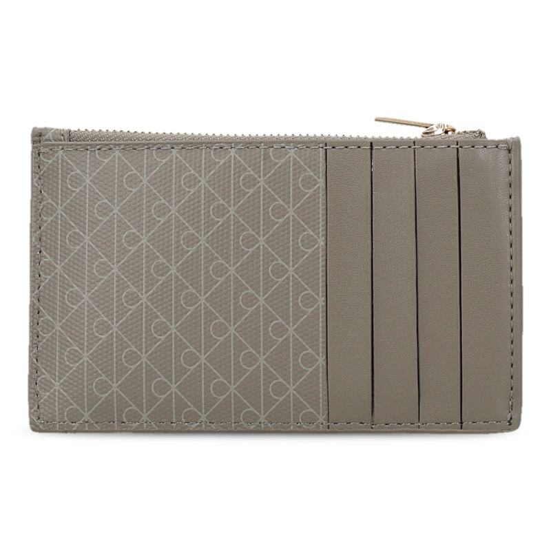Ženski novčanik Calvin Klein Emblem aop top zip cardcase
