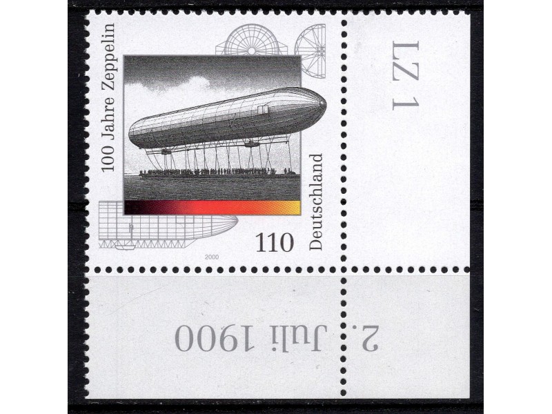 Nemačka BRD 2000. ZEPPELIN - 100. godišnjica