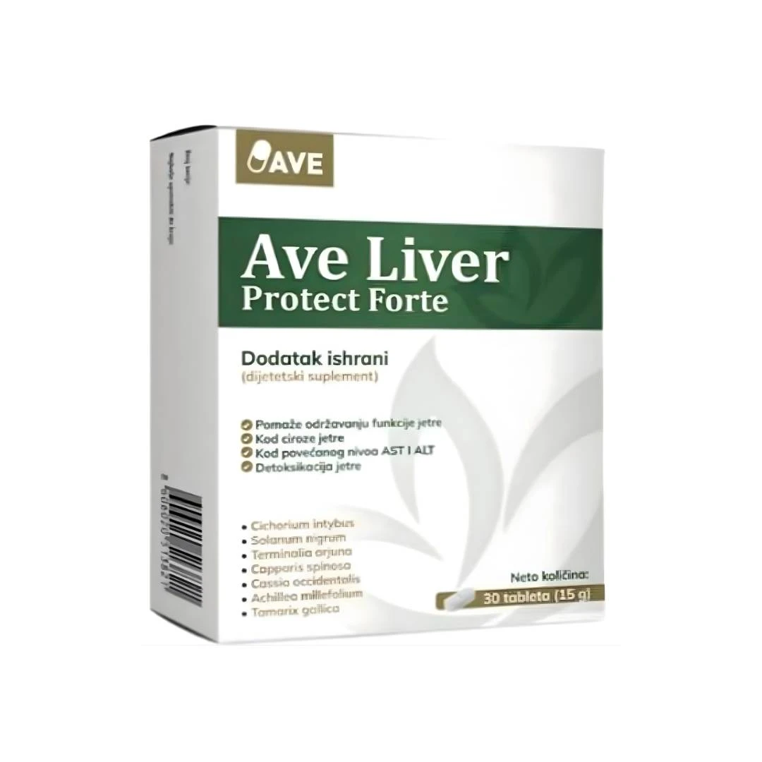AVE Liver Protect Forte 30 Tableta za Detoksikaciju i Normalnu Funkciju Jetre