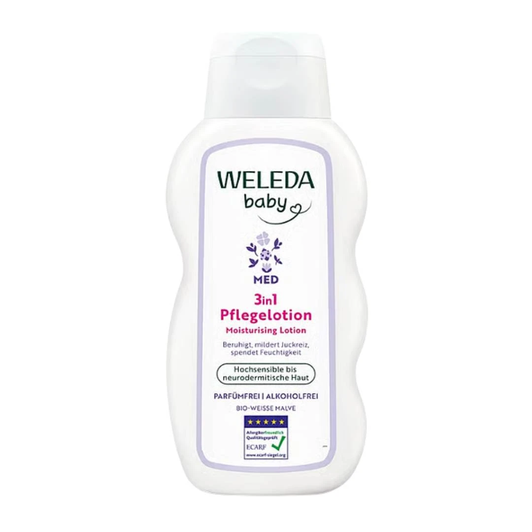 WELEDA Baby 3u1 Hidratantni Losion sa Belim Slezom 200 mL