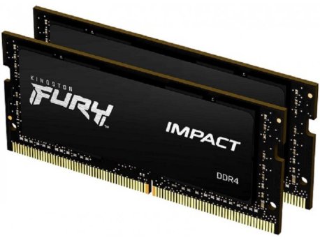 KINGSTON SODIMM DDR4 16GB 2x8GB kit 3200MHz FURY Impact Black KF432S20IBK2/16