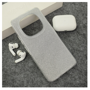 Maska Crystal Dust za Xiaomi Redmi Note 15 Pro Plus (EU) srebrna