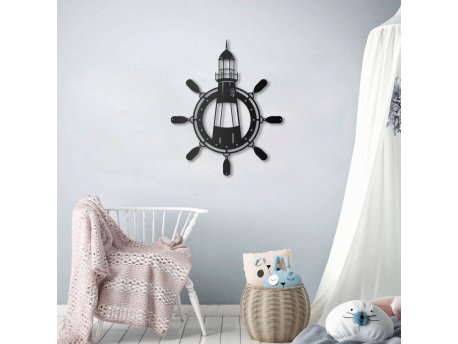 WALLXPERT Dekorativni metalni zidni dodatak Light House
