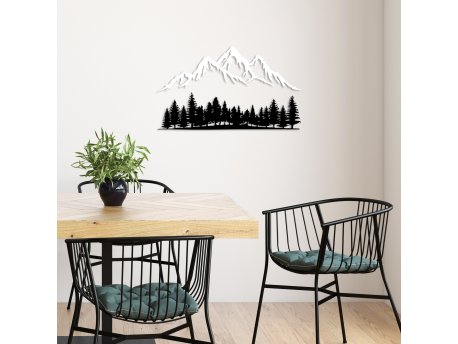 WALLXPERT Dekorativni metalni zidni dodatak Nature And Mountain 4