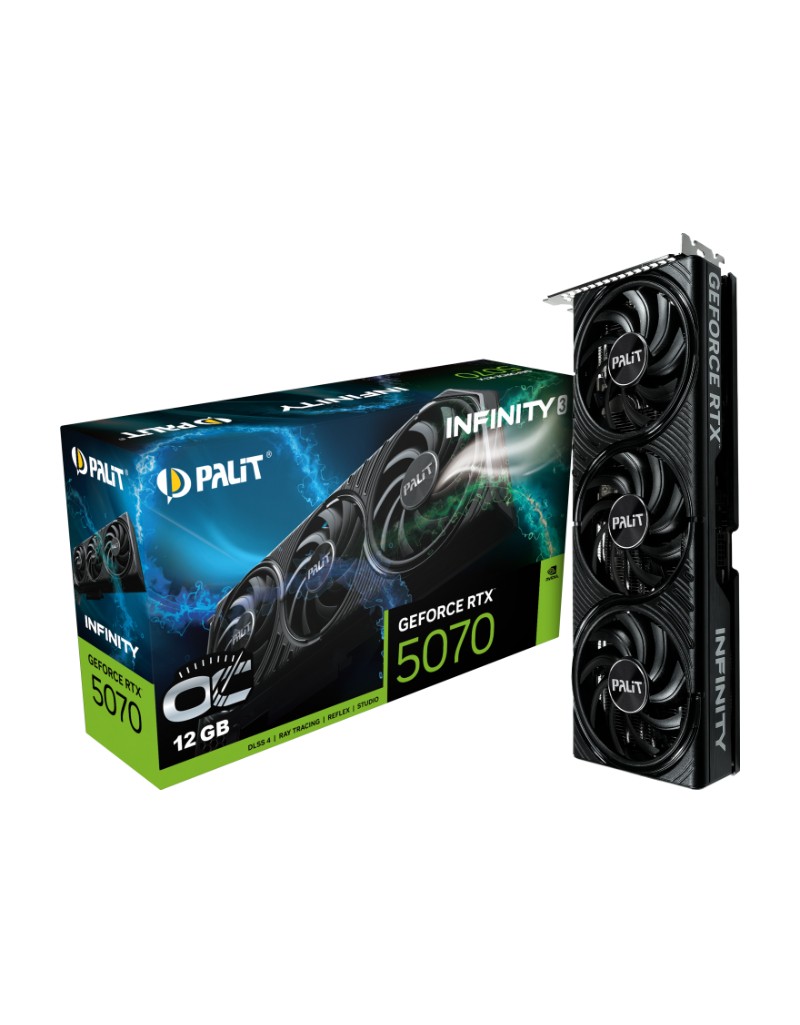 PALIT nVidia GeForce RTX 5070 12GB 192bit RTX5070 Infinity 3 OC 12GB graficka karta